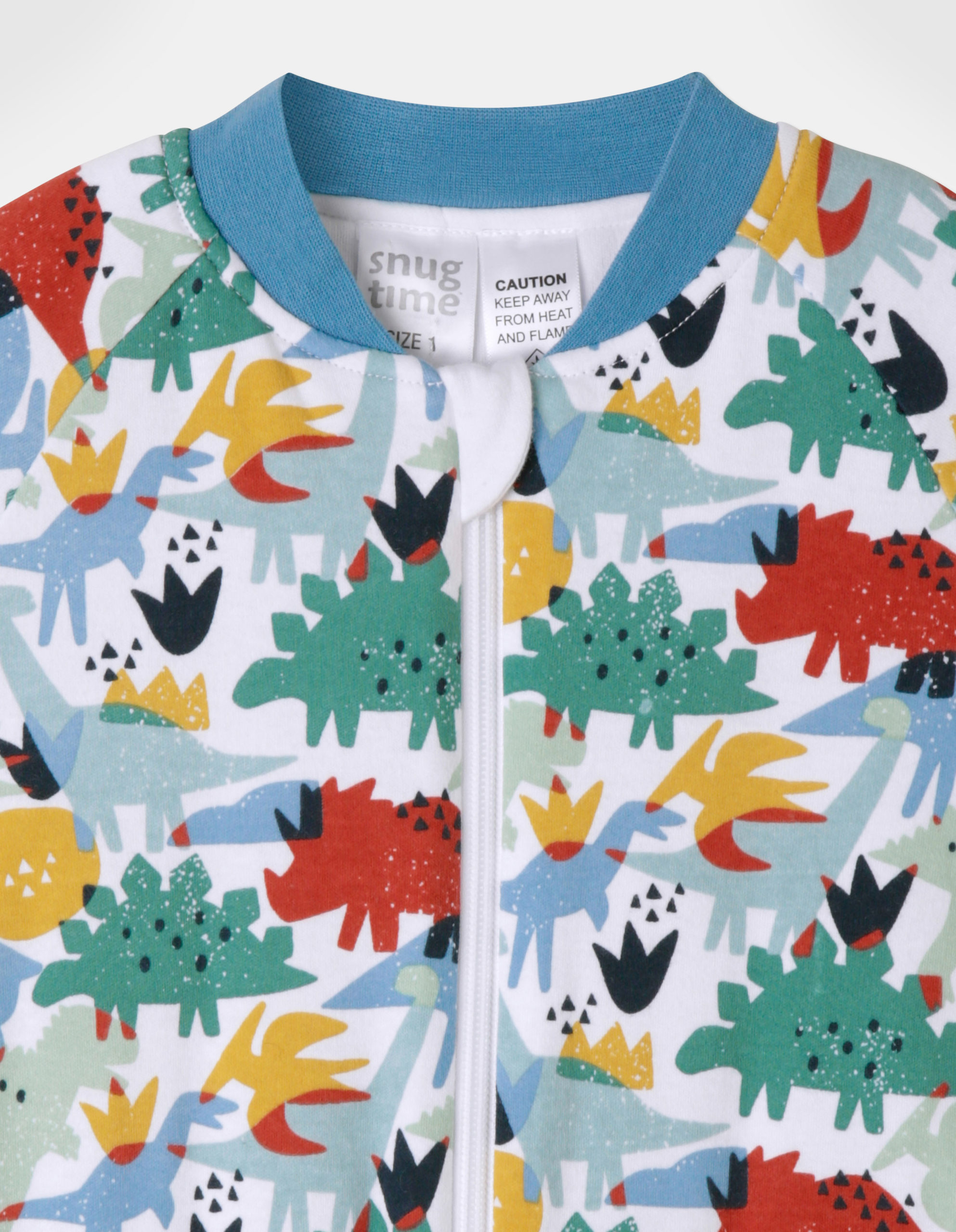 Snugtime Lined Footless Padded Blanket Sleeper - Dino | C Stuart Brands